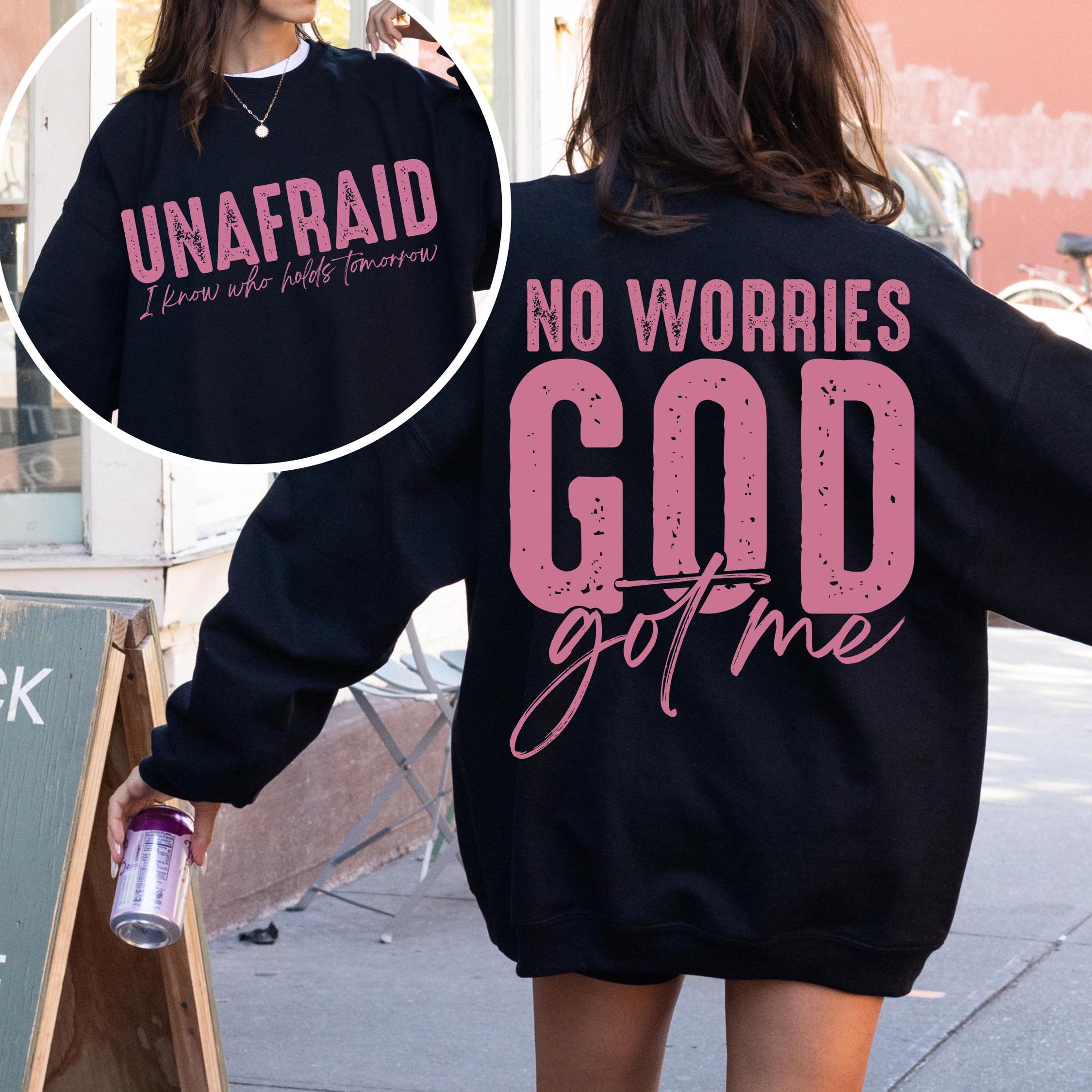 Christian "unafraid/god Got Me" SVG PNG, Faith-based (digital Download ...