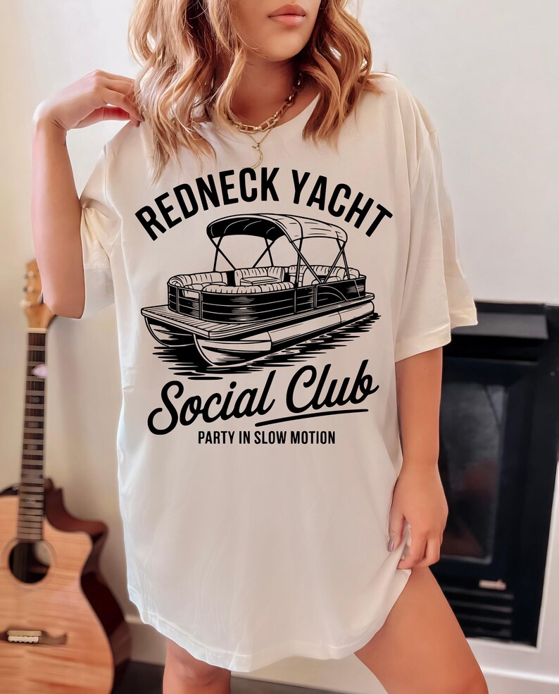 Redneck Yacht Social Club PNG: Pontoon Boat Design (digital Download ...