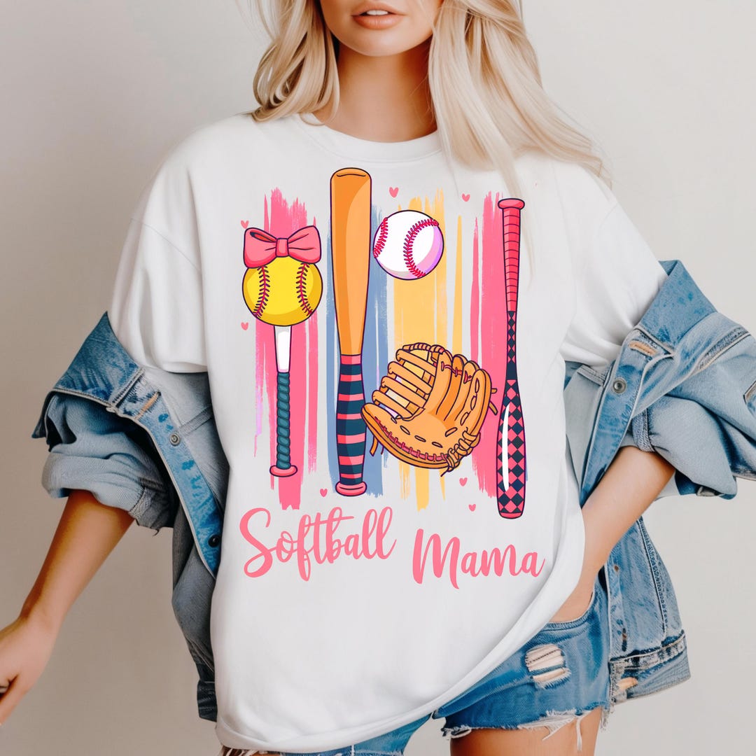 Coquette Softball PNG | Brushstroke Softball PNG | Softball Mom PNG ...
