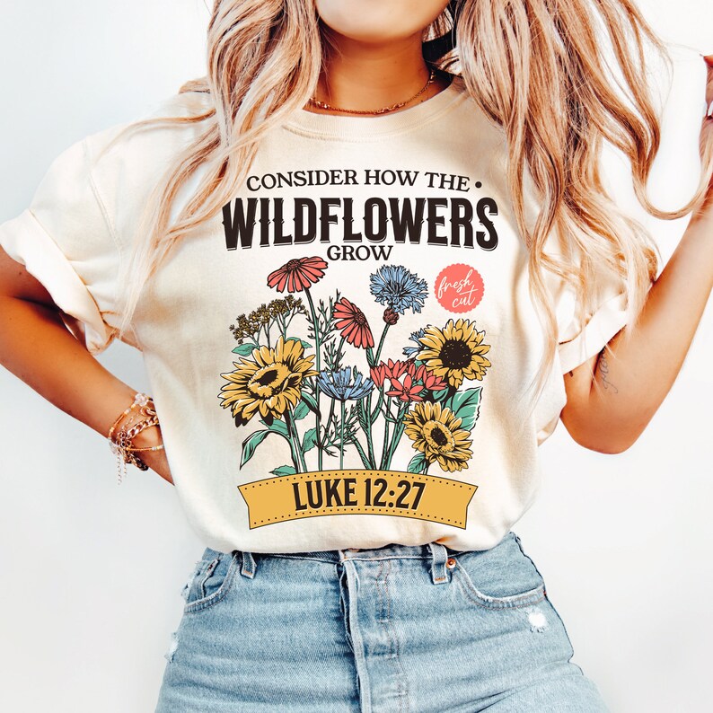 Bible Verse PNG Consider How the Wildflowers Grow Luke 12 27 Bible ...