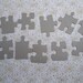 Napkin Covered Big Puzzle Pieces, Chipboard Puzzle Pieces, Paper Napkin ...