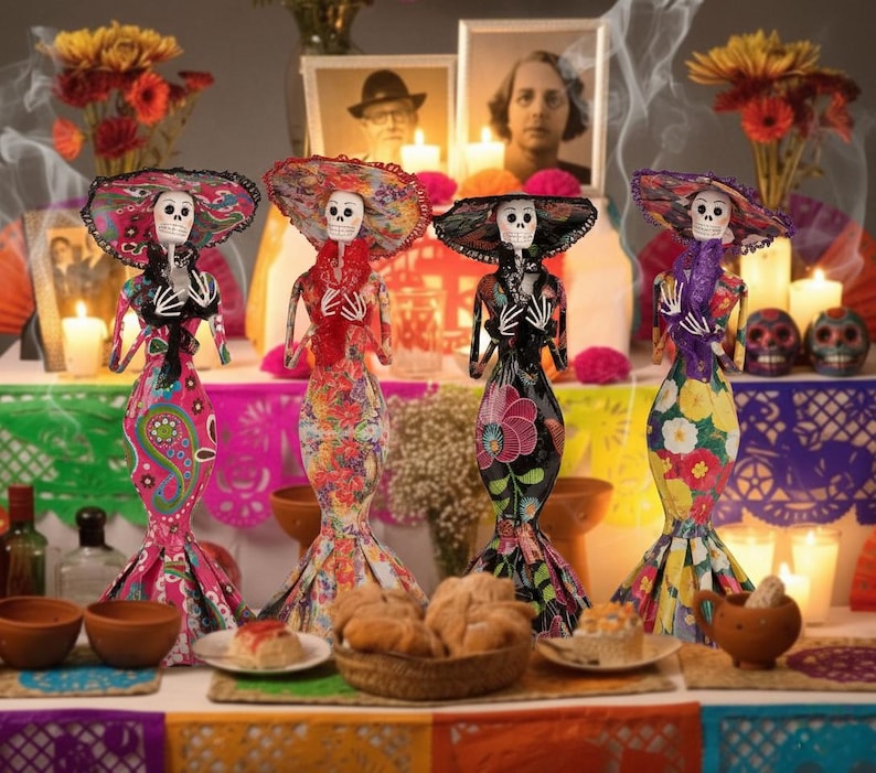 Handmade Day of the Dead Altar Ofrenda Kit – Traditional Mexican "dia ...