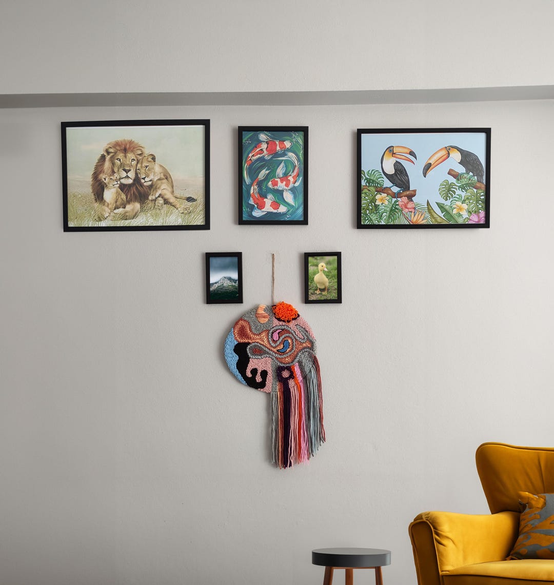 Punch Needle Wall Decor, Punch Needle Wall Art, Embroidery Hanging Wall ...