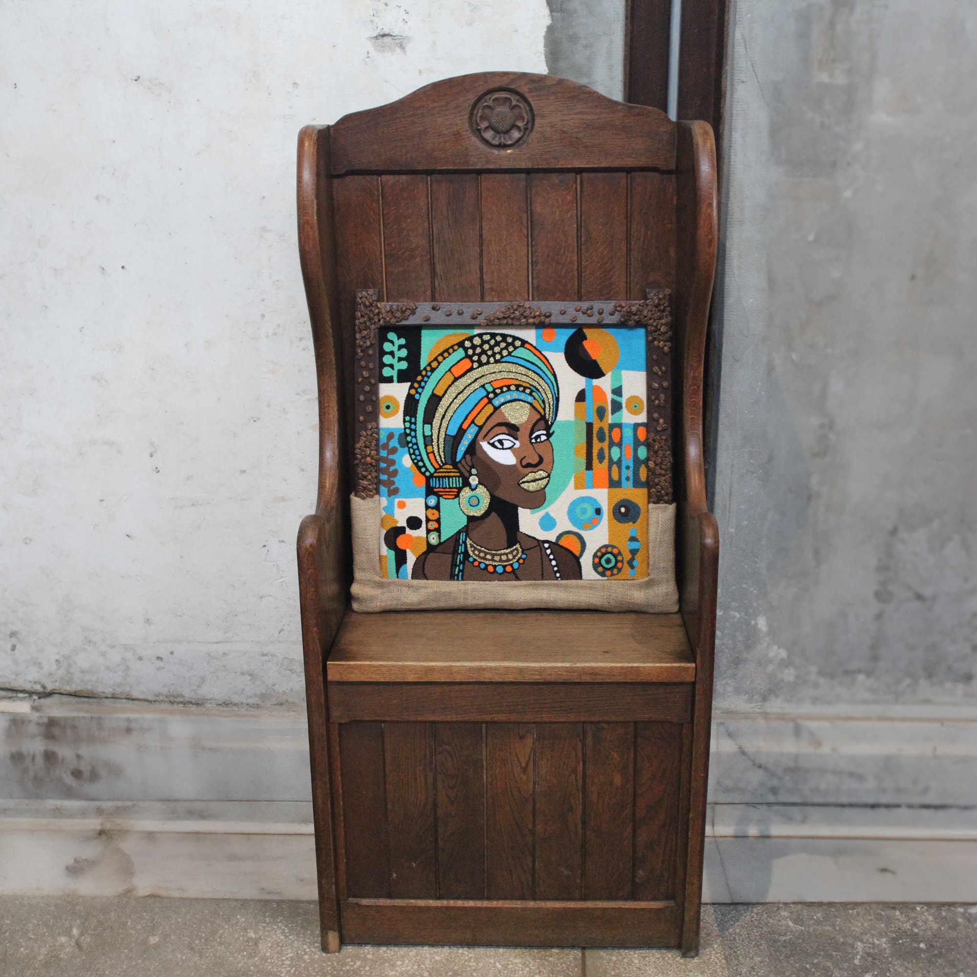 Punch Needle Wall Art, Fiber Art Wall Hanging, Housewarming Gift ...