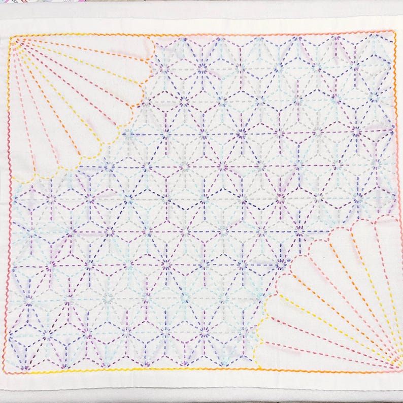 Sashiko Cloth/kit Japanese Sashiko - Etsy
