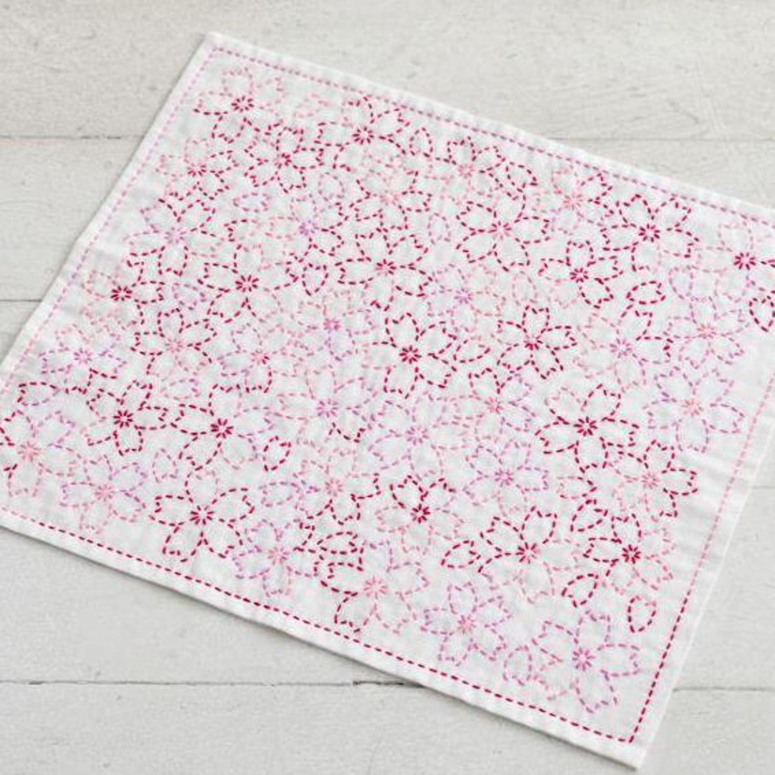 Sashiko Cloth/kit Japanese Sashiko - Etsy
