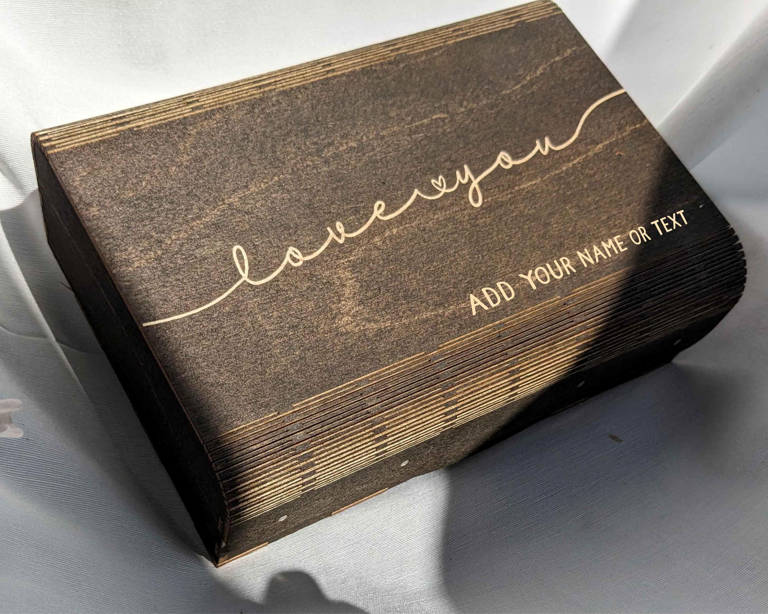 Love You Keepsake Box, Memory Box Anniversary Gift. Boyfriend Gift ...