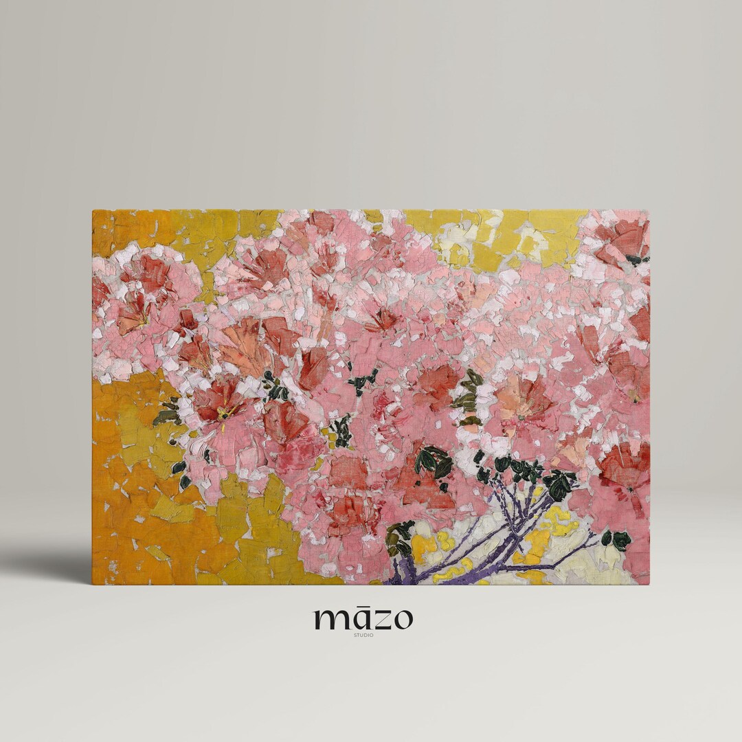 Impressionist Flower Painting | Digital Modern Art Printable | Vintage ...