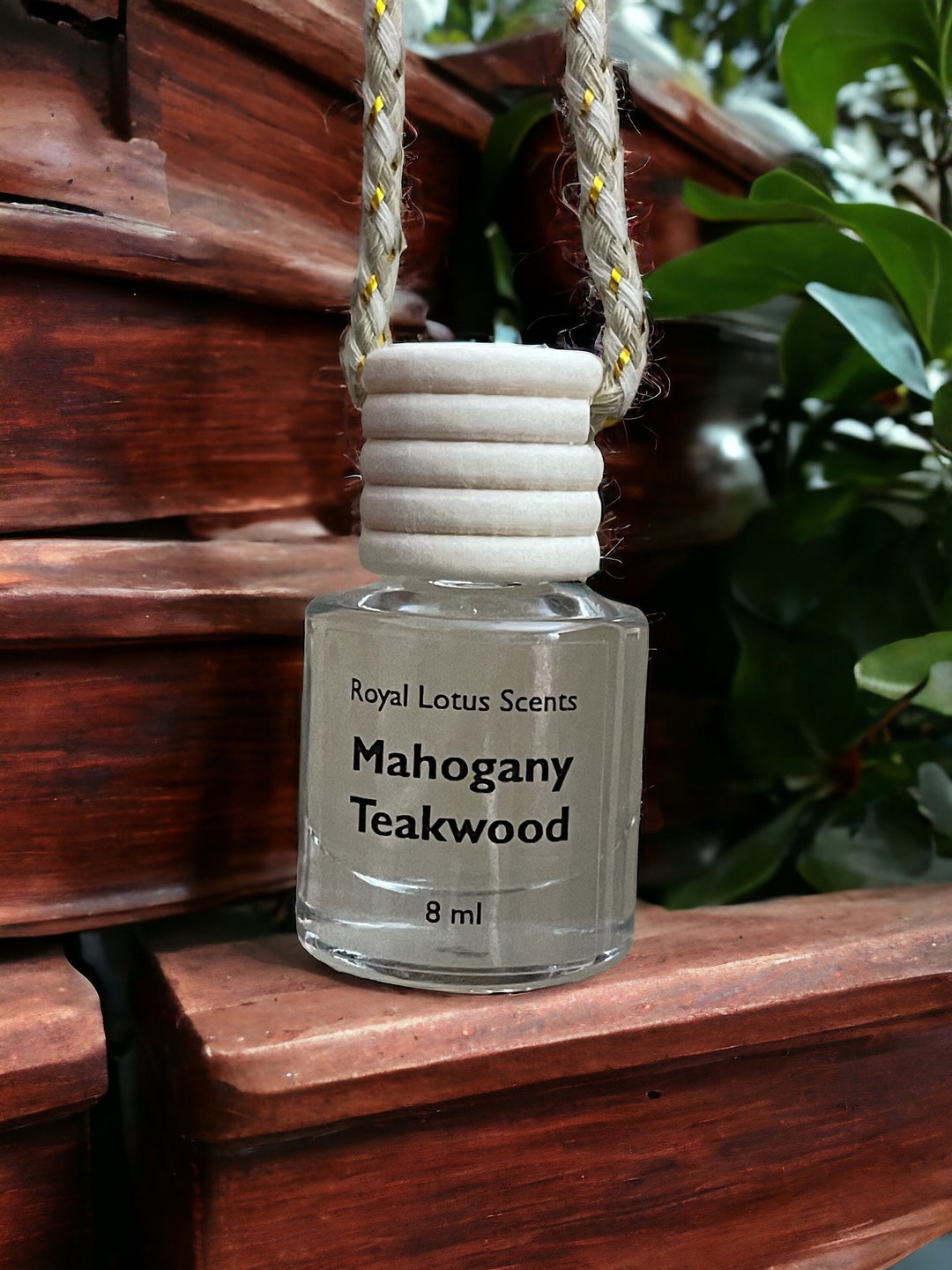 Mahogany Teakwood Hanging Car Diffuser-car Air Freshener - Etsy