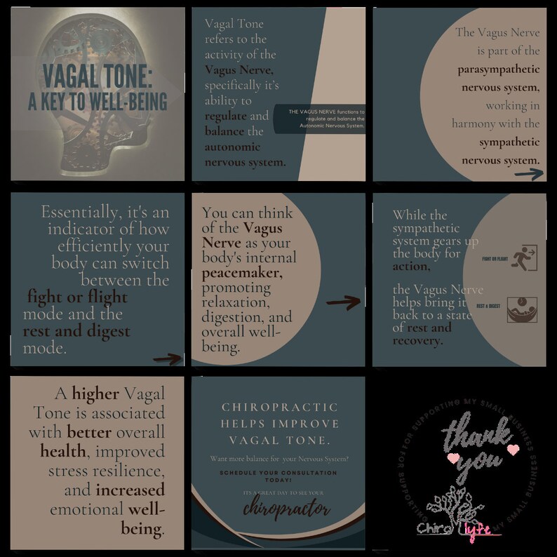 Chiro Instagram Carousel Digital Chiropractic Post Downloadable Social ...