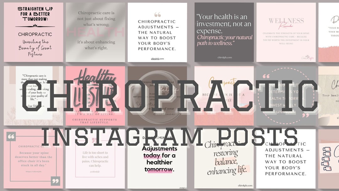 Social Media Templates for Chiropractors. Download Chiro Content for ...