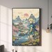 Link From Zelda Tears of the Kingdom, Japanese Tapestry, BOTW, Legend ...
