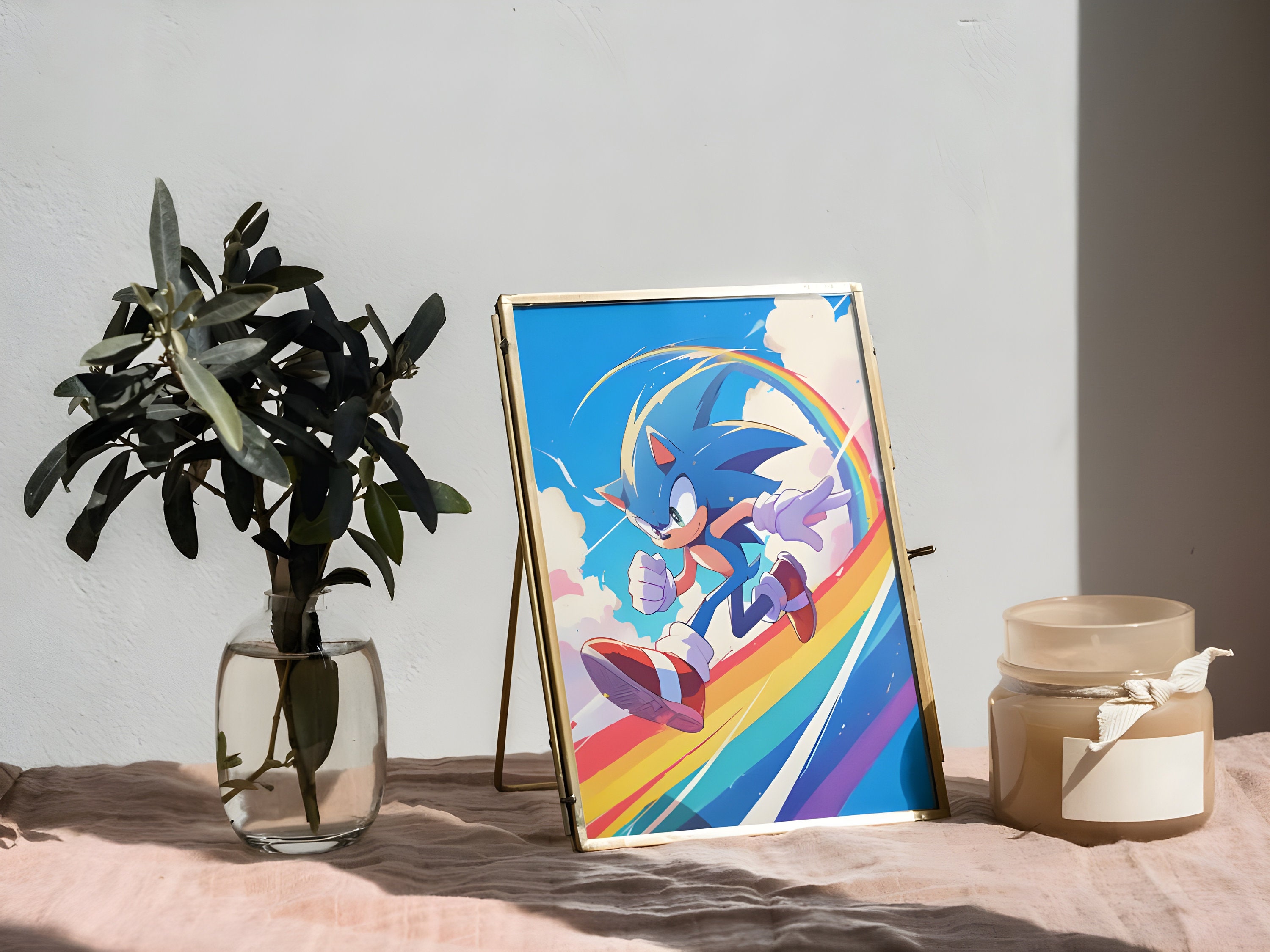 Sonic the Hedgehog Poster Retrogaming, Sonic Running, Sonic Poster ...