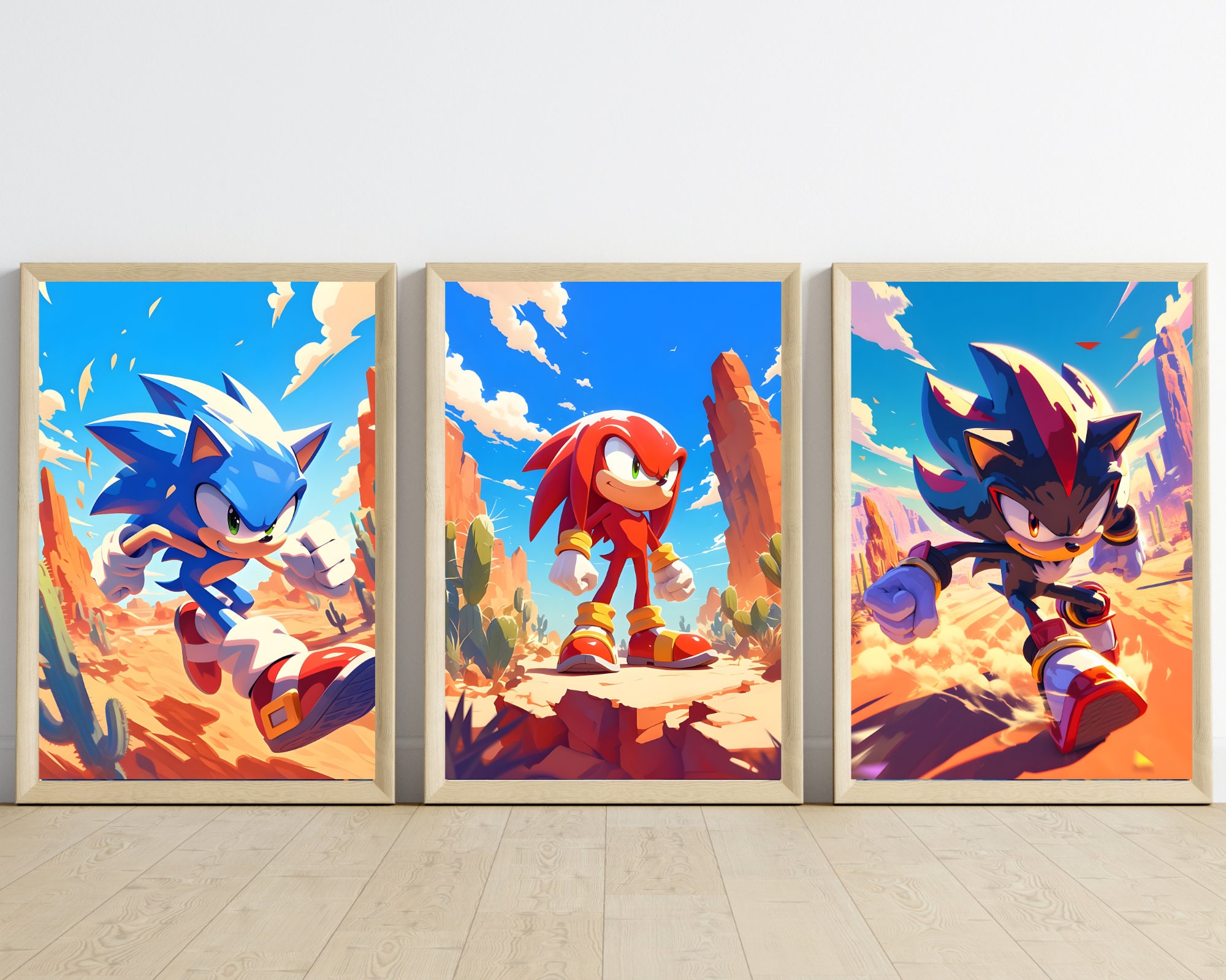 Sonic the Hedgehog Poster, Knuckles Poster, Shadow Gaming Poster ...