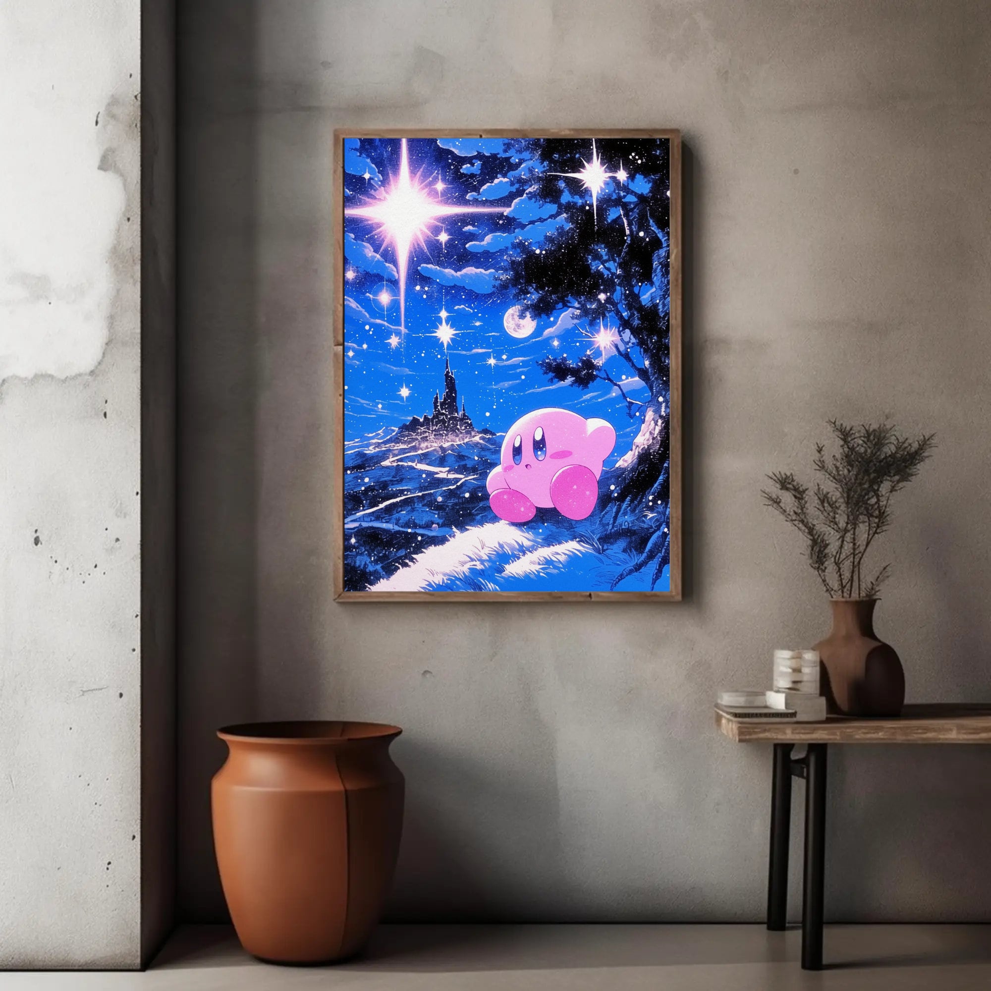 Kirby Dream Land Poster, Cute Kirby Art Print, Kirby Anime Poster ...