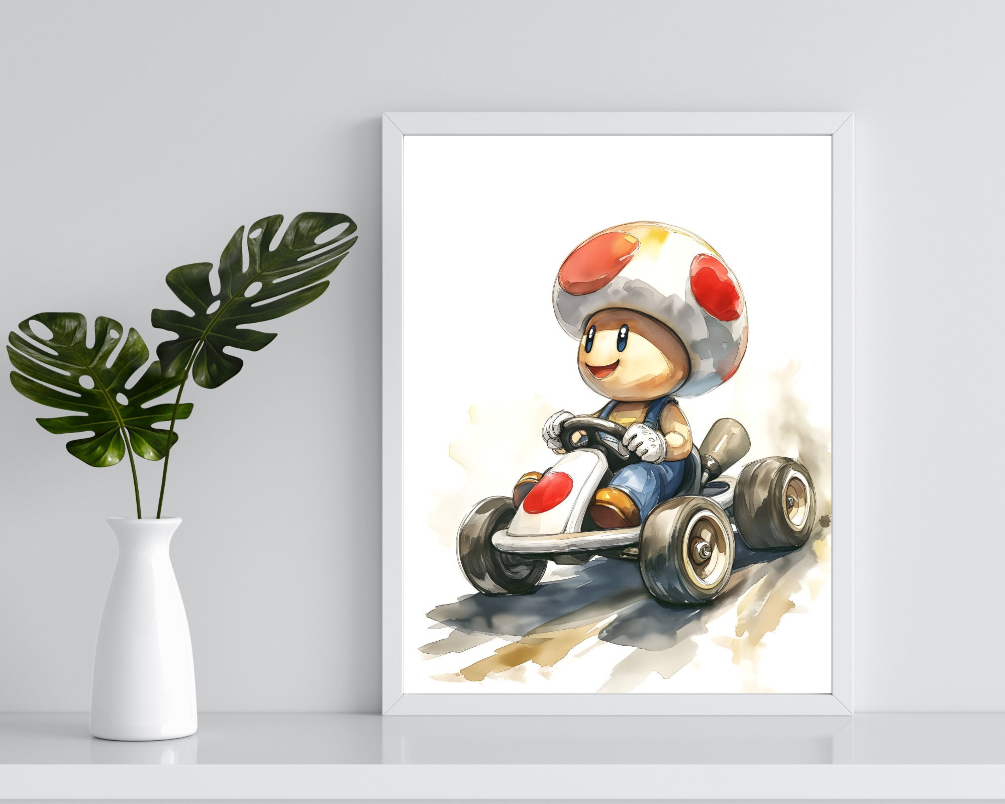 Mario Kart Poster, Super Mario Art, Gaming Poster, Printable Wall Art ...