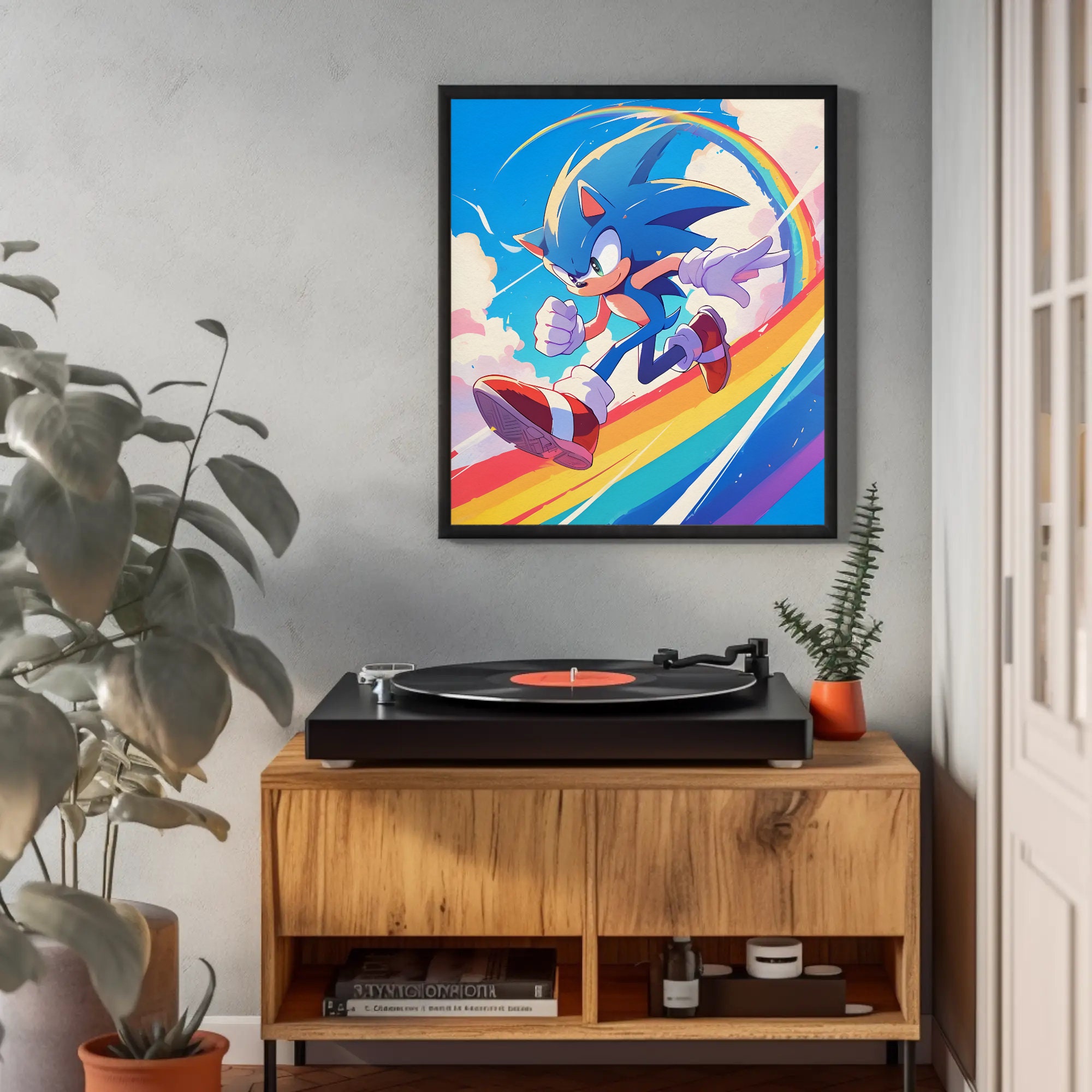 Sonic the Hedgehog Poster Retrogaming, Sonic Running, Sonic Poster ...