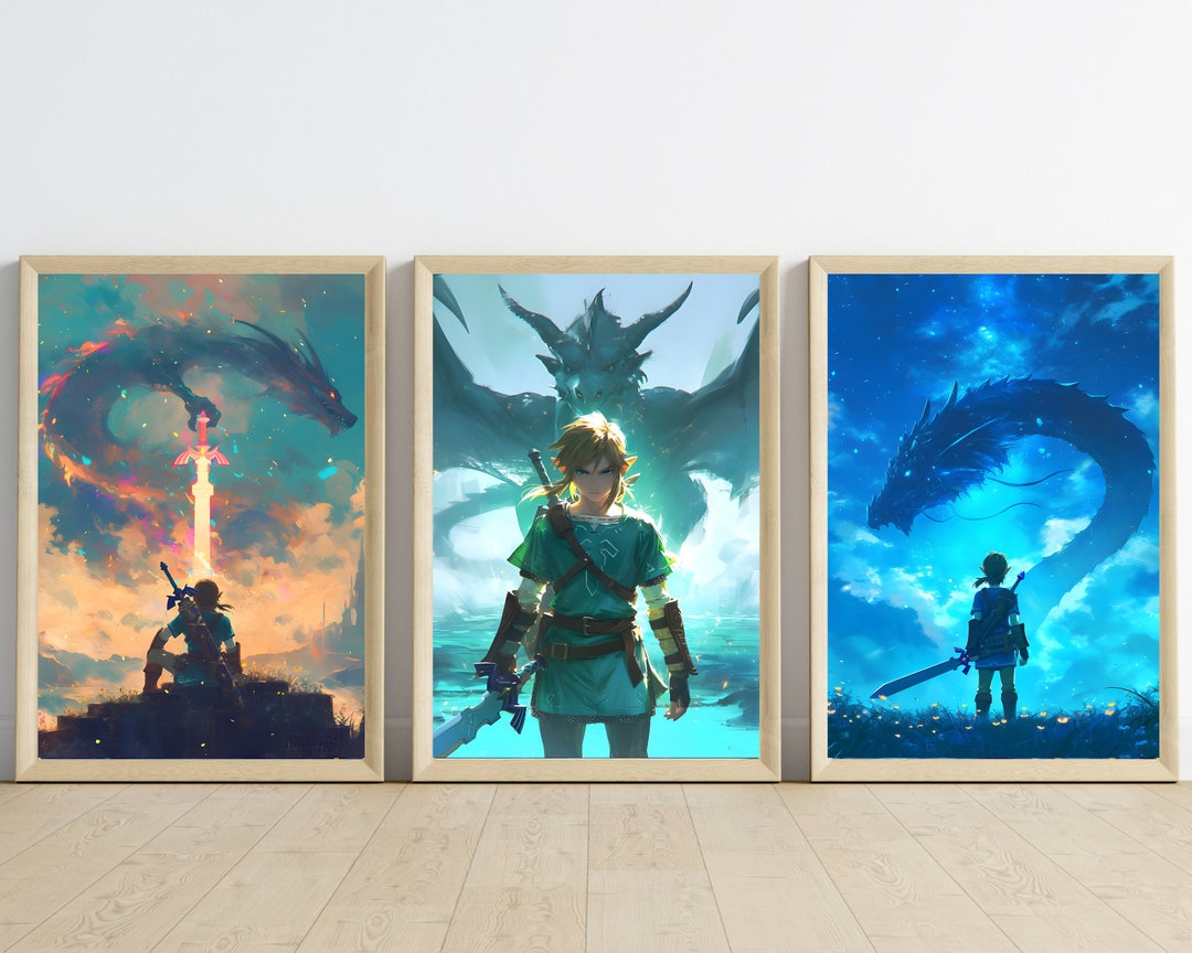 Link From Zelda Tears of the Kingdom, BOTW, Legend of Zelda, Dragon ...