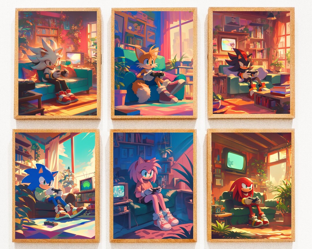 Video Game Posters Sonic, Knuckles Poster, Shadow Gaming Poster ...