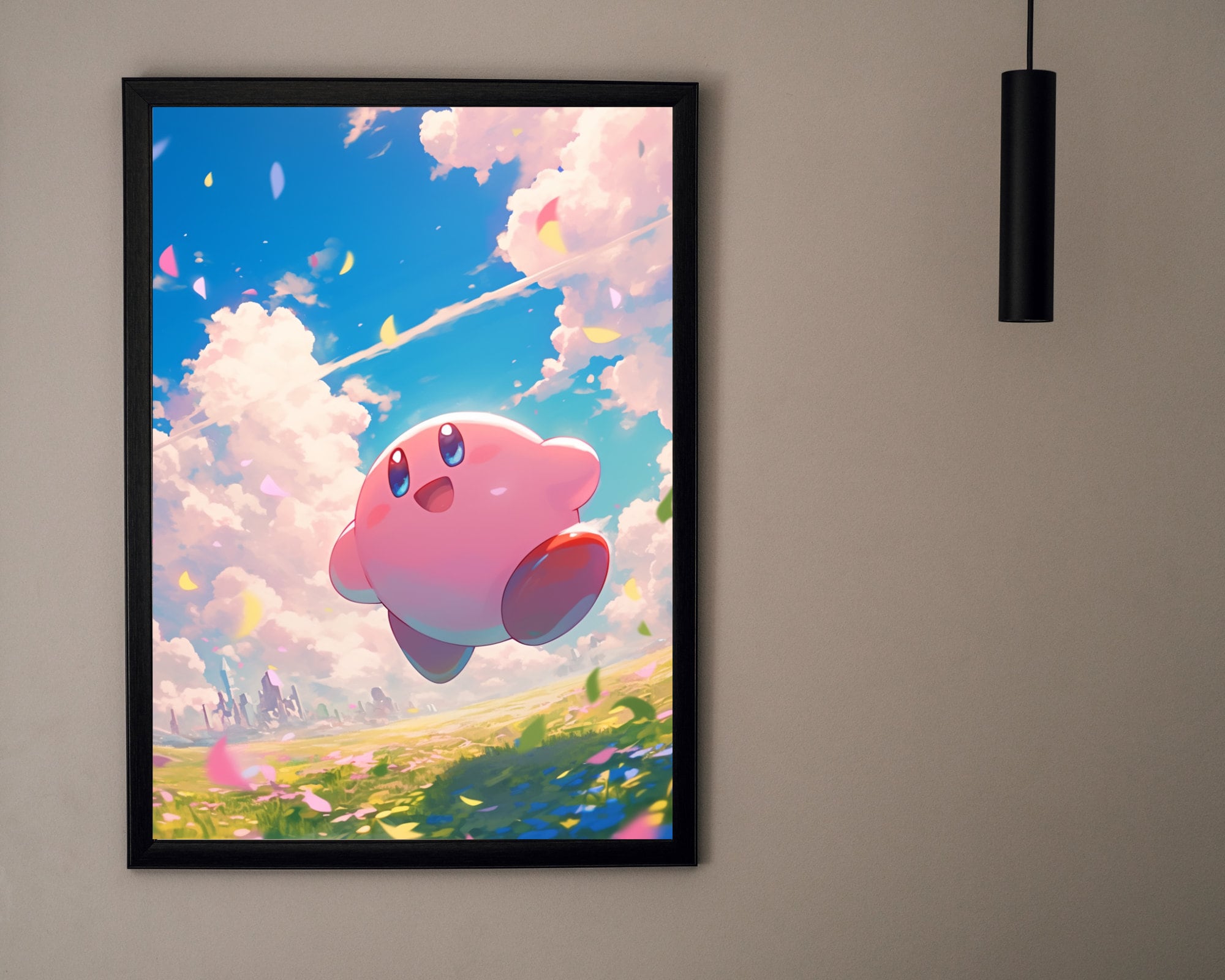 Kirby Dream Land Poster, Cute Kirby Art Print, Kirby Anime Poster ...