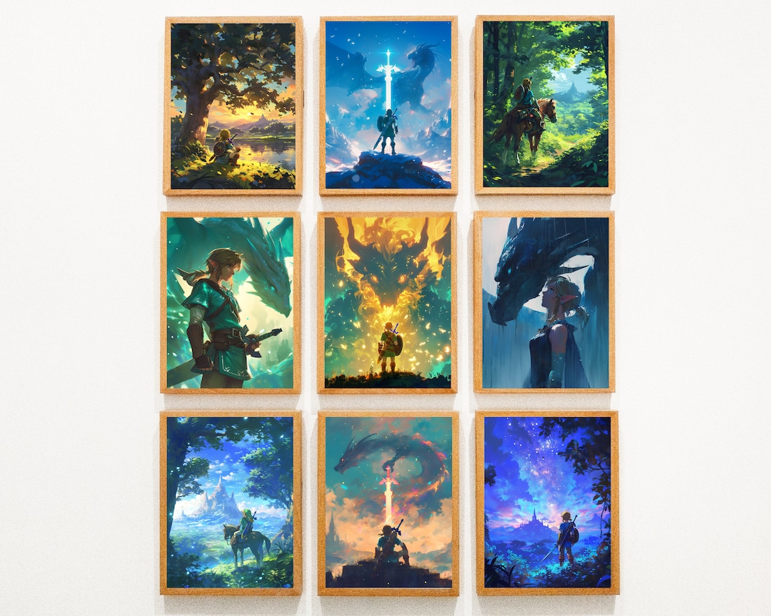 Link From Zelda Tears of the Kingdom Poster, BOTW, Legend of Zelda ...