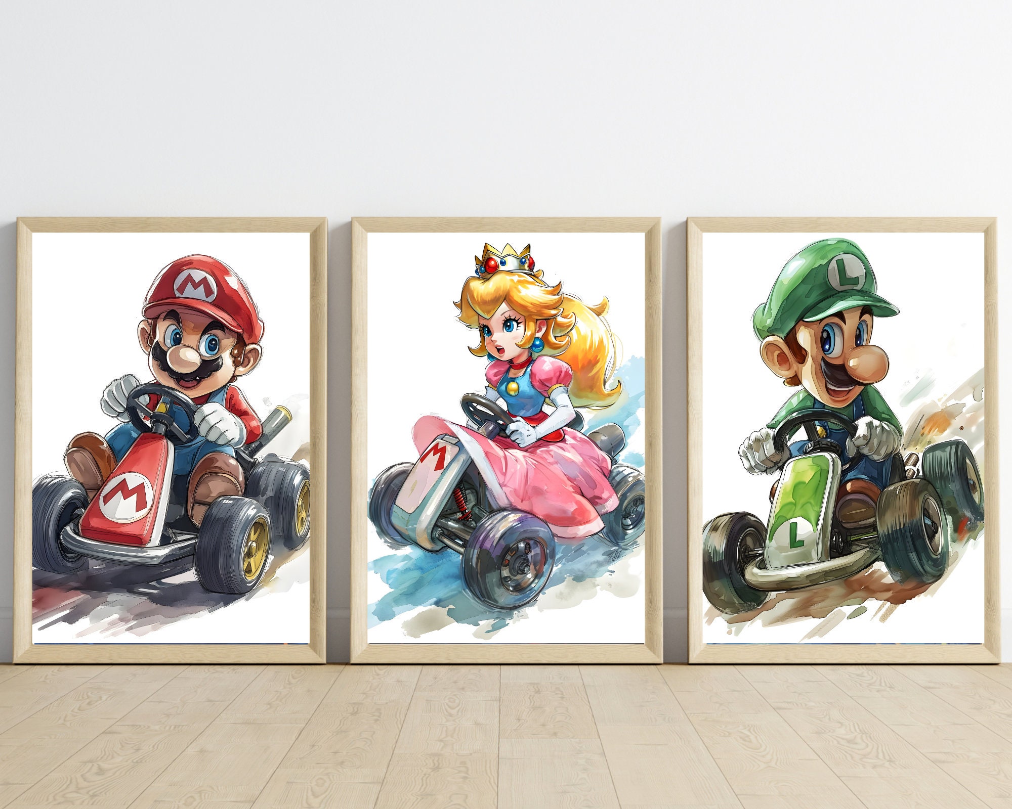 Mario Kart Poster, Super Mario Art, Gaming Poster, Printable Wall Art ...