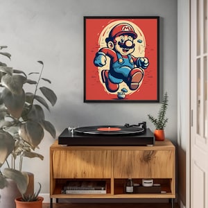 Super Mario Bros Poster Vintage Cartoon, Anime Art, Mario Bros ...