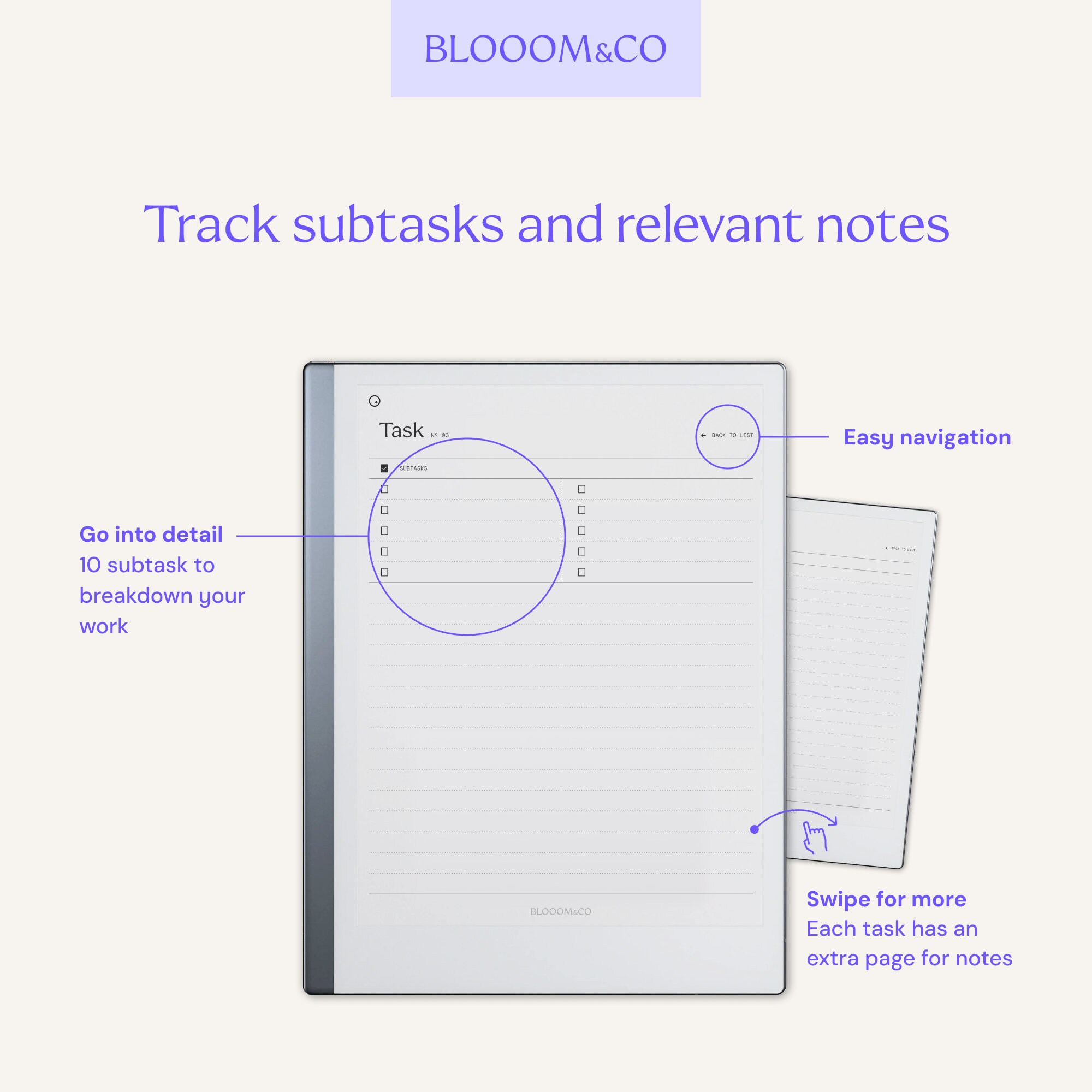 To-do List Notebook for Remarkable 2 · 100 Hyperlinked Task Pages ...