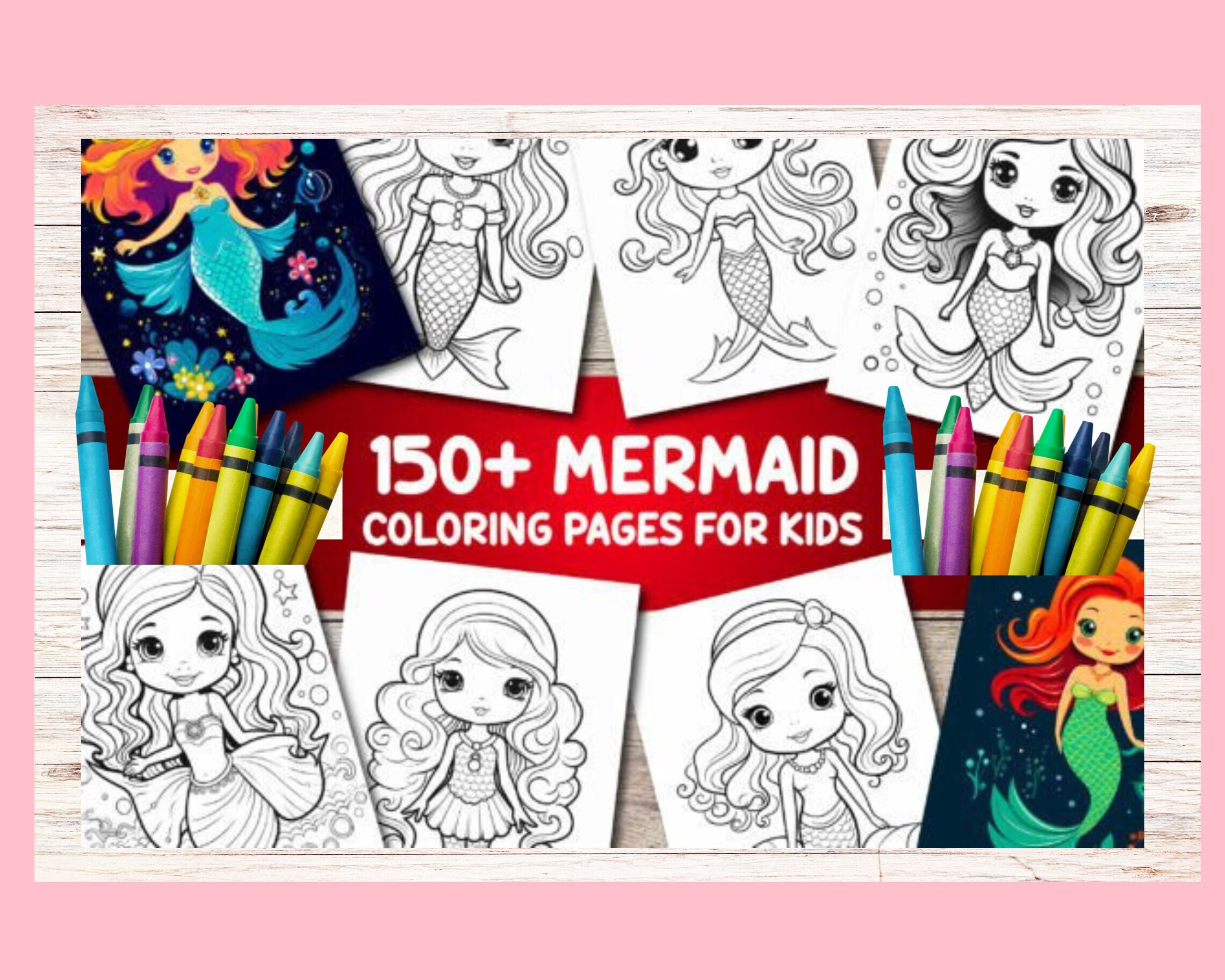 Mermaid Coloring Pages, Kids Coloring Pages, Activity Worksheets for ...