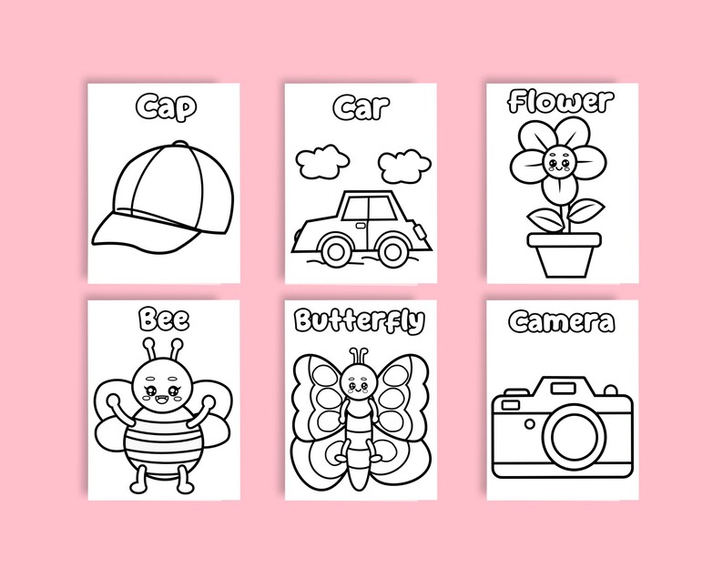 30 Easy Coloring Pages for Kids, Toddler Pages, Activities for Toddlers ...