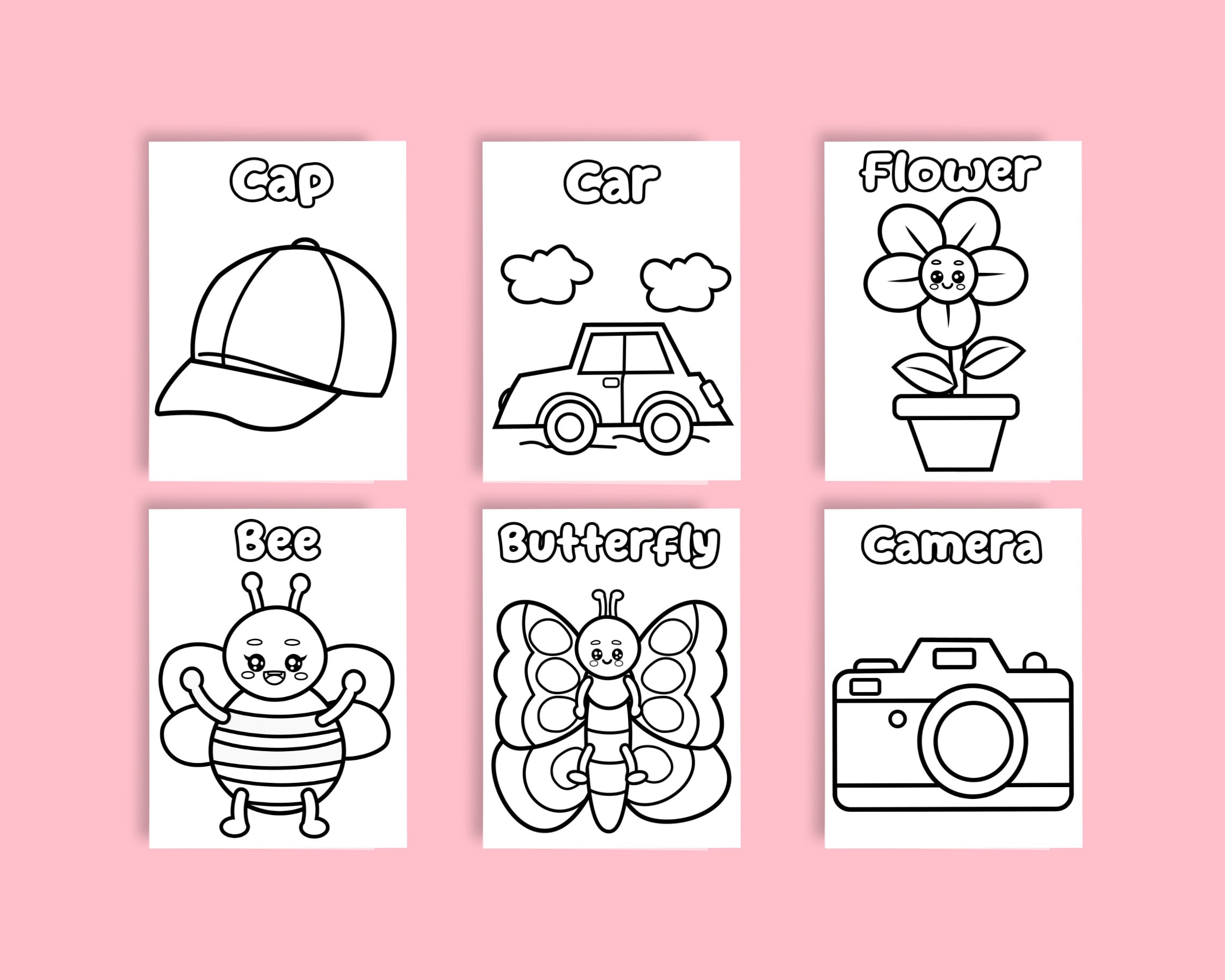30 Easy Coloring Pages for Kids, Toddler Pages, Activities for Toddlers ...