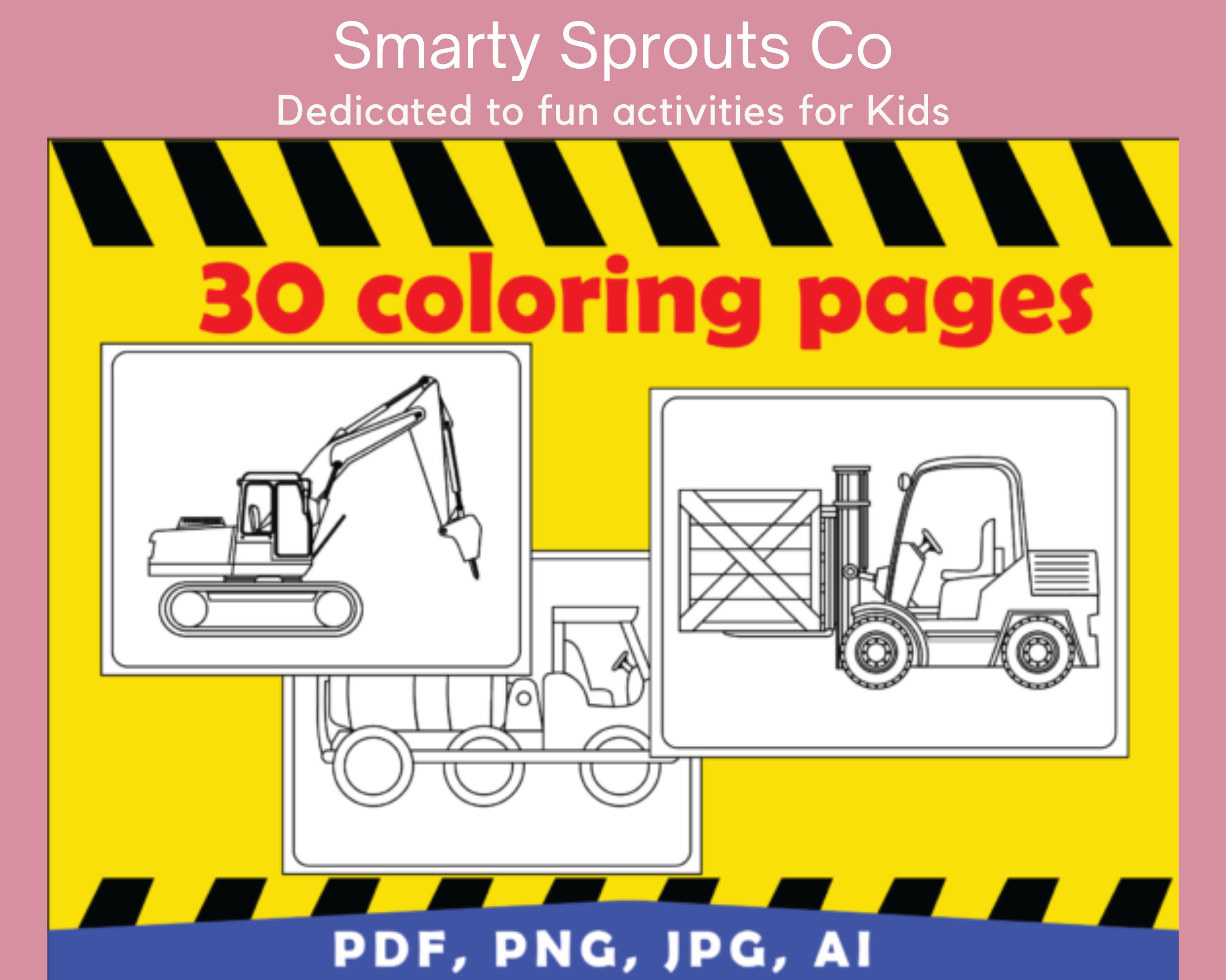 30 Coloring Pages Construction Coloring Pages Coloring Activities for ...