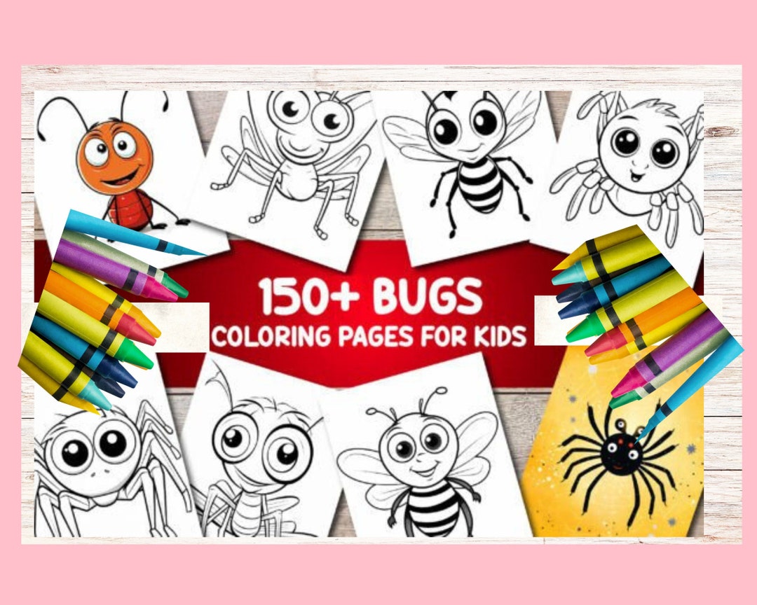 Coloring Pages for Kids, Bug Coloring Sheets, Kids Activities, Kids ...