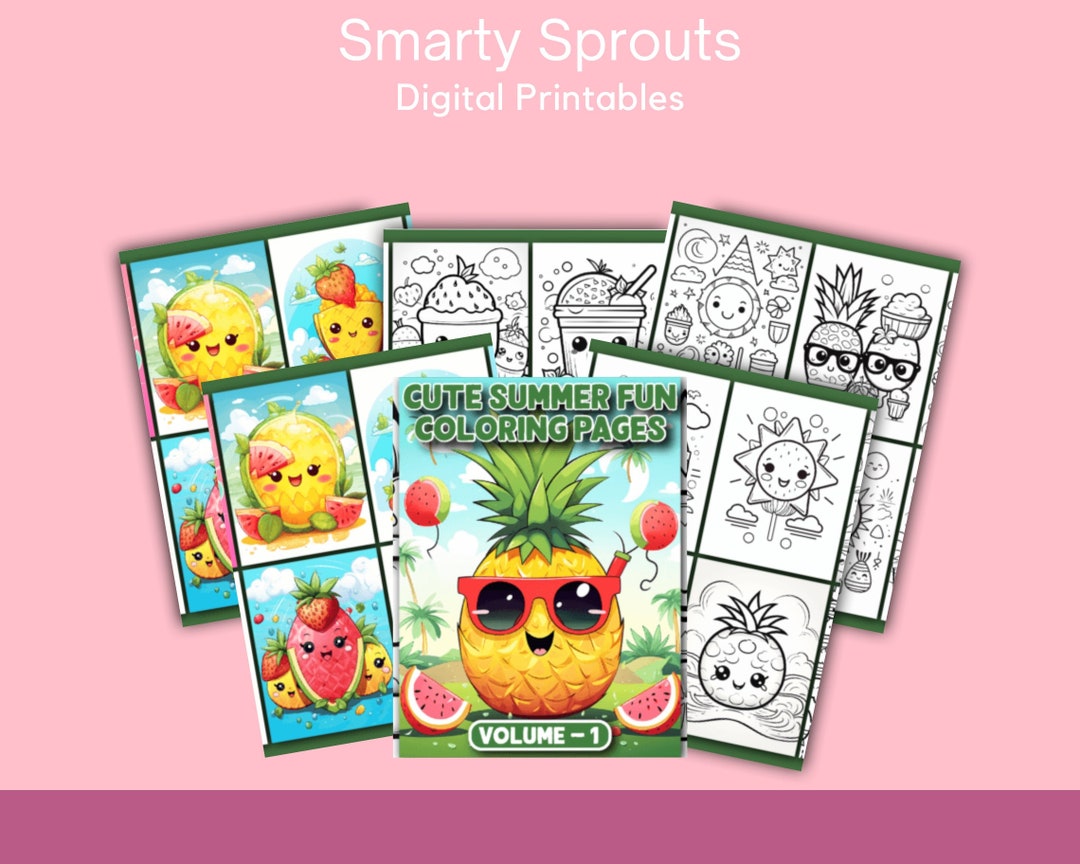 200 Summer Coloring Pages for Kids, Kids Summer Pages, Coloring for ...