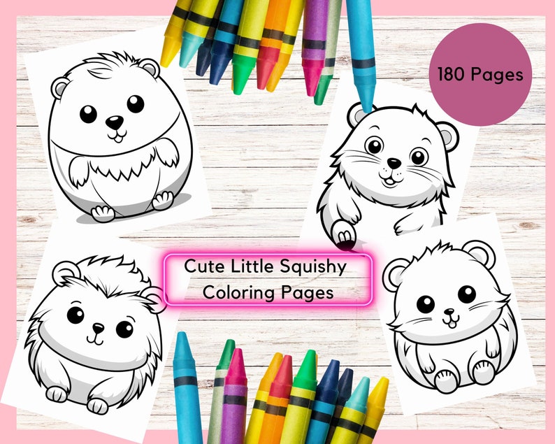 Kids Coloring Pages Set, Printable for Children, Fun Activity Sheets ...