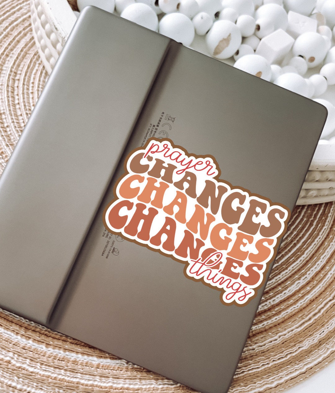 Device Sticker Prayer Changes Things Decal Blessed Amen God Christian ...