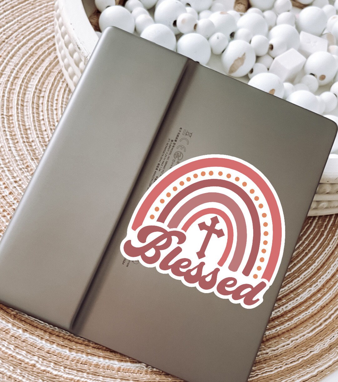 Device Sticker Blessed Decal Christian I Love Jesus Praise God Cross ...