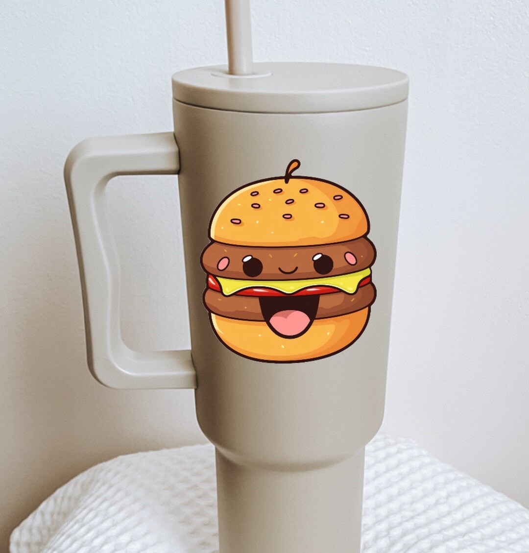 Device Sticker Cheeseburger Decal Lunch Snacks Food Foodie Eat Cheese ...