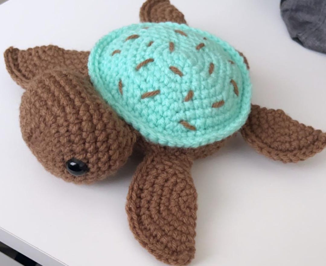 Sea Turtle Stuffy Stuffed Animal Cuddler Lovey Mint Chocolate Chip Baby ...