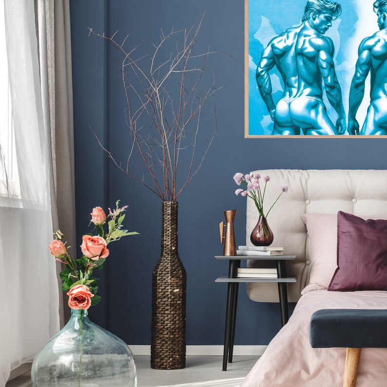 Meadow Gay Wall Art Print, Gay Model Jensen Agard Gay Gift Canvas ...