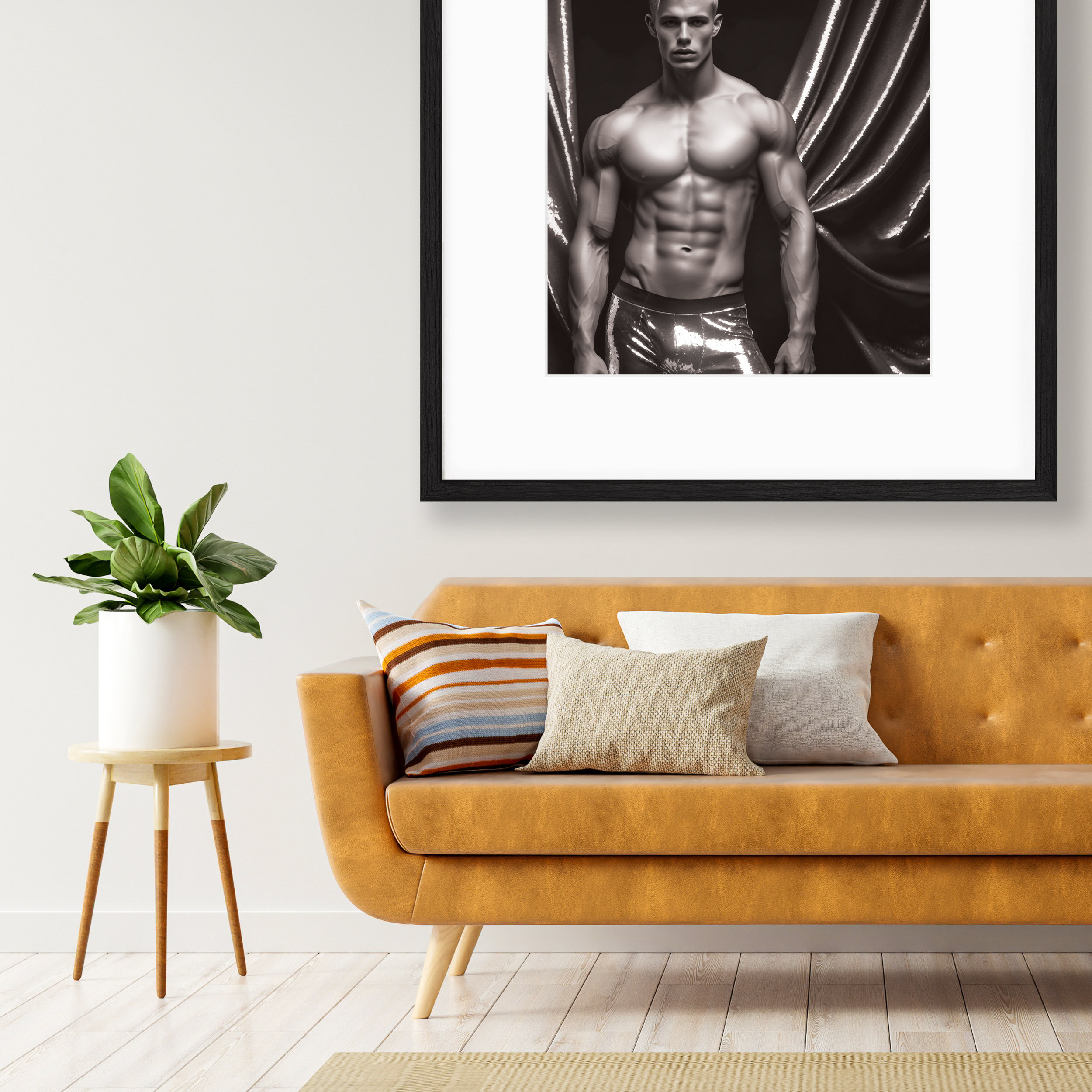 Armchair Study Gay Circus Performer and Model Jensen Agard, Gay Wall ...