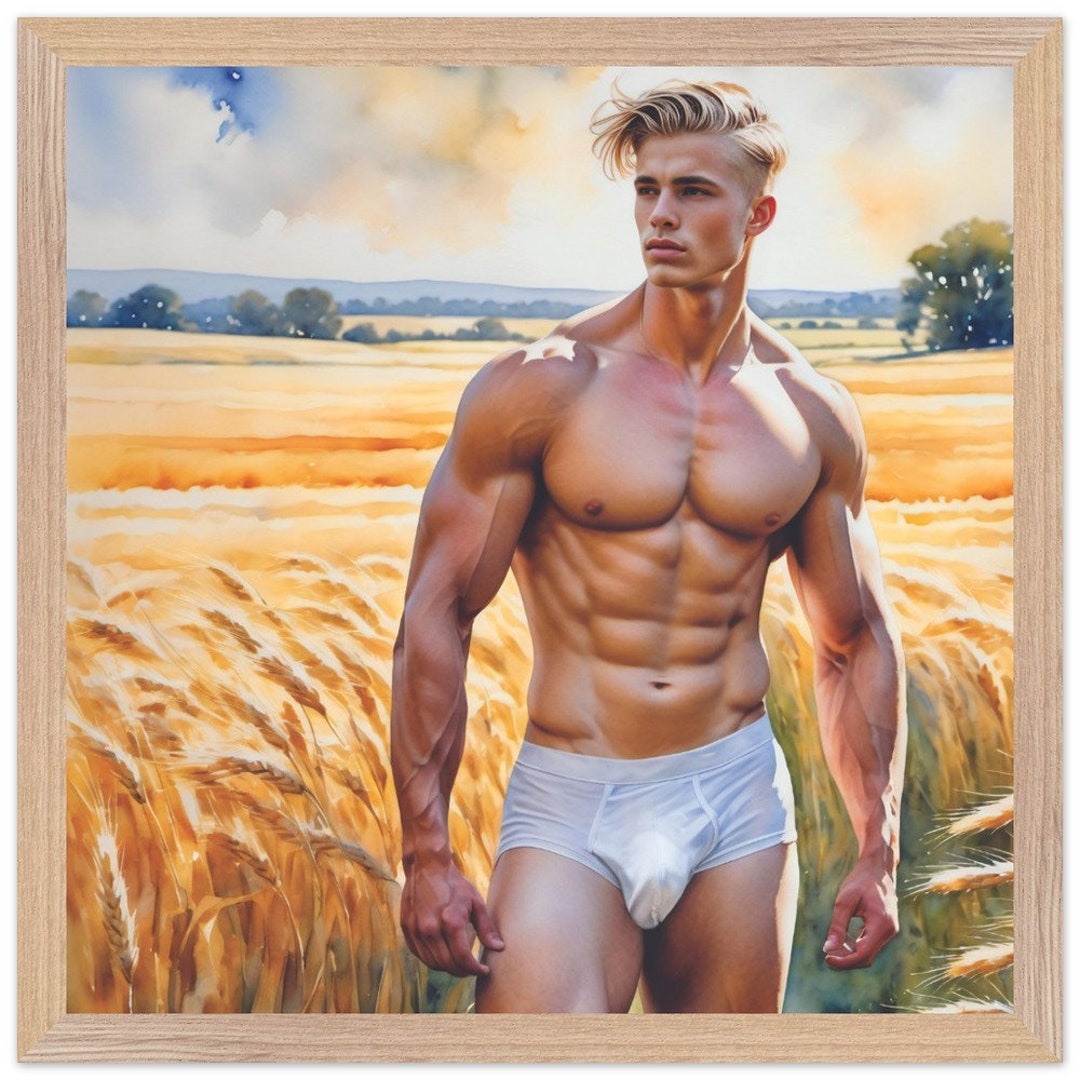 Midsummer Evening - Gay Wall Art Print, Gay Model Jensen Agard - Gay Gift - Canvas, Poster and ...