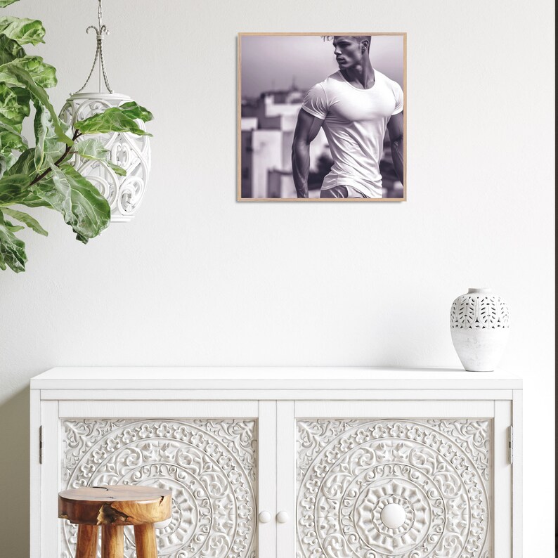 Underground Gay Wall Art Print, Gay Model Jensen Agard Gay Gift Canvas ...