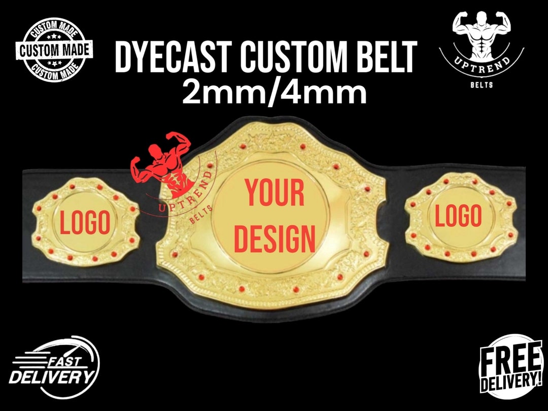 Custom Design a Personalized Championship Belt Featuring Your Company ...