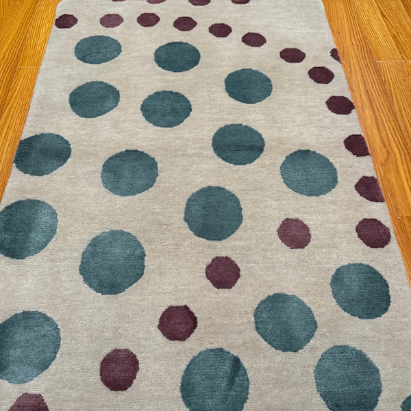 Polka Dot Rug - Etsy
