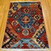2x3 Small Accent Rug - Red Afghan Hand Knotted Veg Dye Wool Rug - Small ...