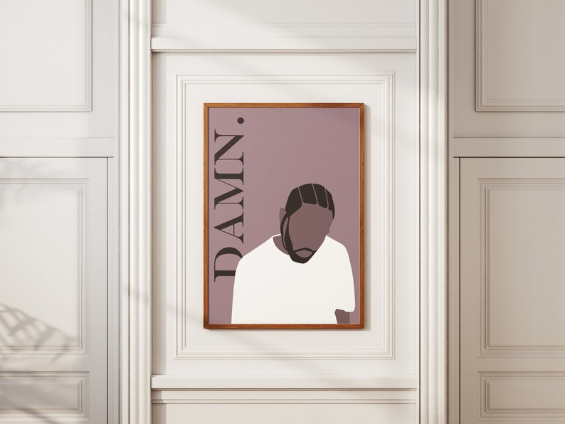 Kendrick Lamar damn. Posterstylish Wall Art for Hip-hop Fans and ...