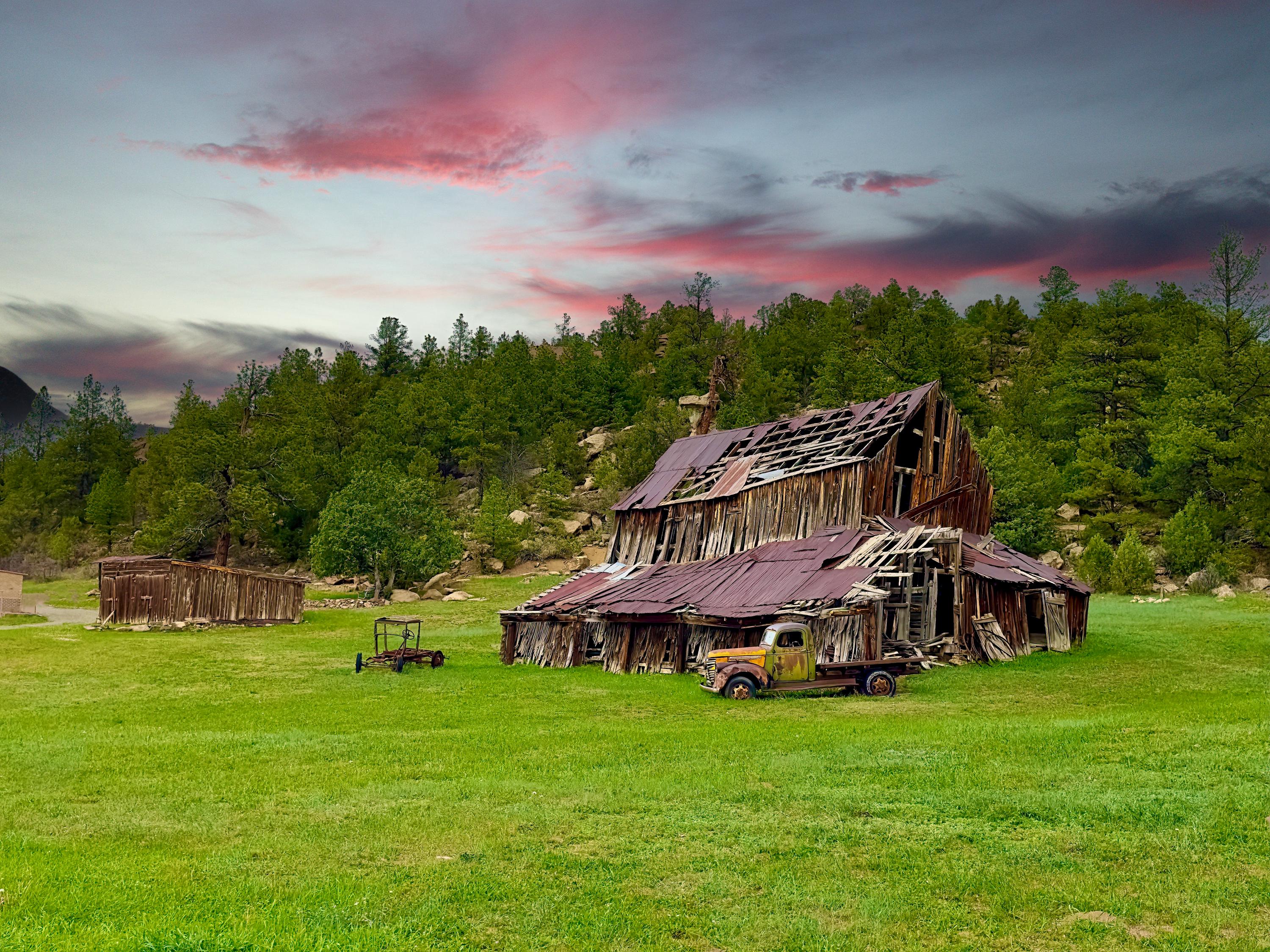 Old Barn & Truck ~ Spanish Peaks Colorado - Etsy