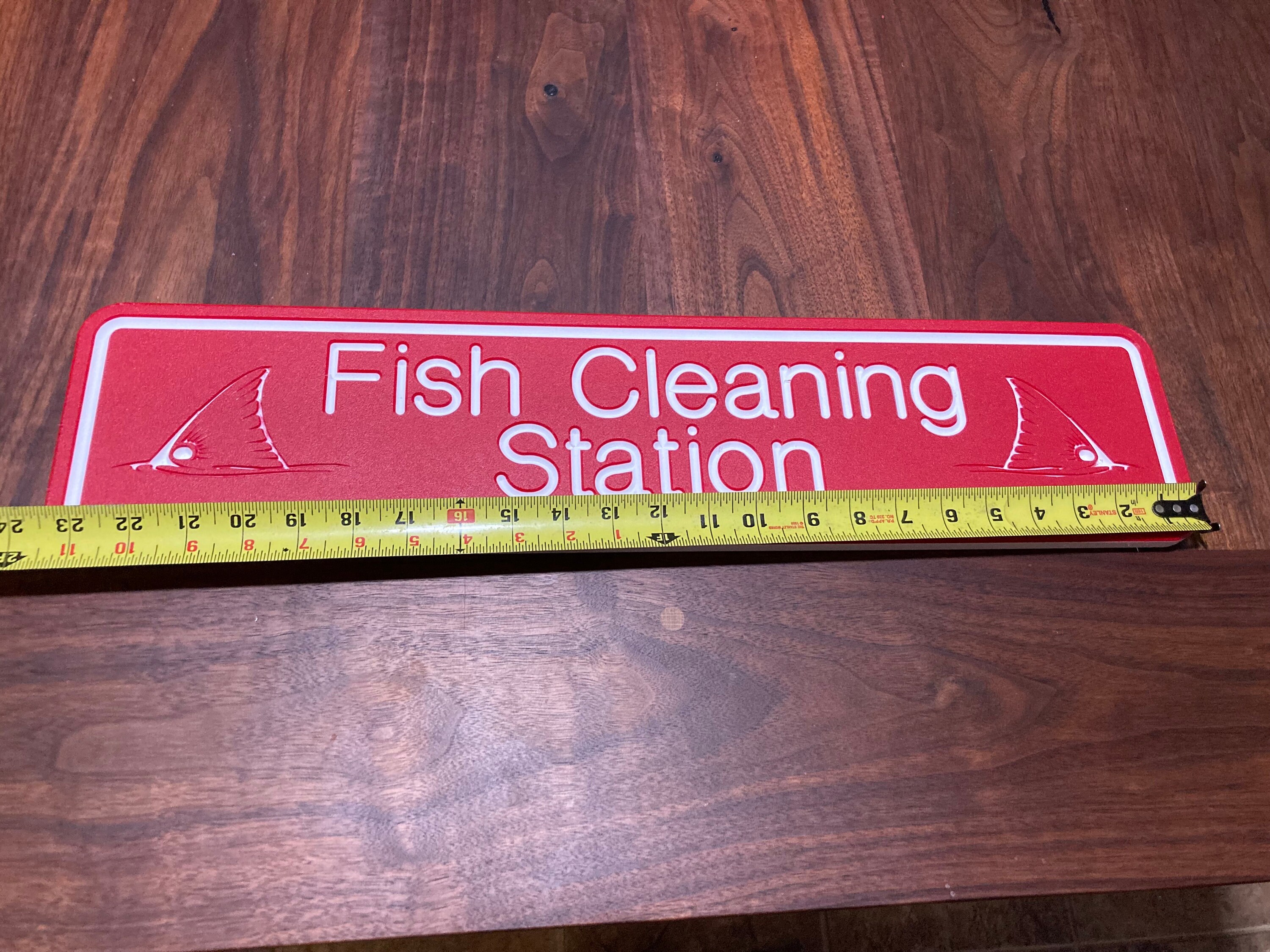 Outdoor Fish Cleaning Sign - Etsy