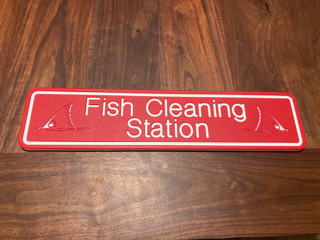 Outdoor Fish Cleaning Sign - Etsy
